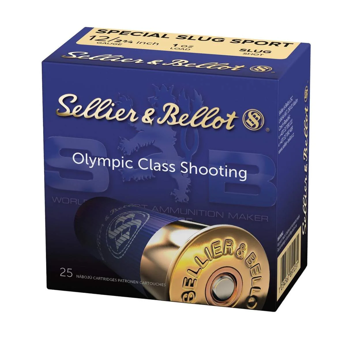 Sellier & Bellot Shotgun Ammunition 12 ga 2 3/4" 1 oz Sepcial Slug ...